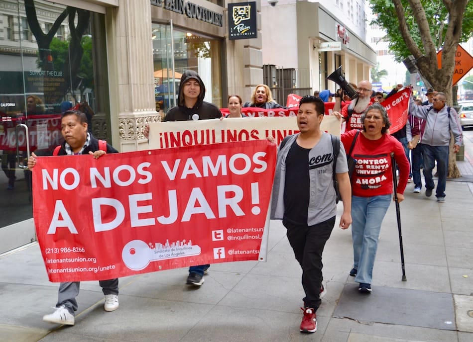 L.A. Tenants Union and Housing Is A Human Right Protest SB 827